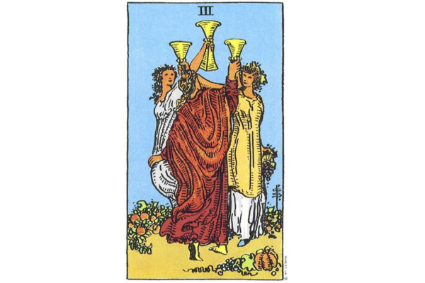 Three of Cups Tarot Card Symbolism - Esoteric Hut